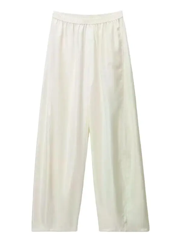 Alexander Wang Mid-rise Satin Track Pants - Neutrals