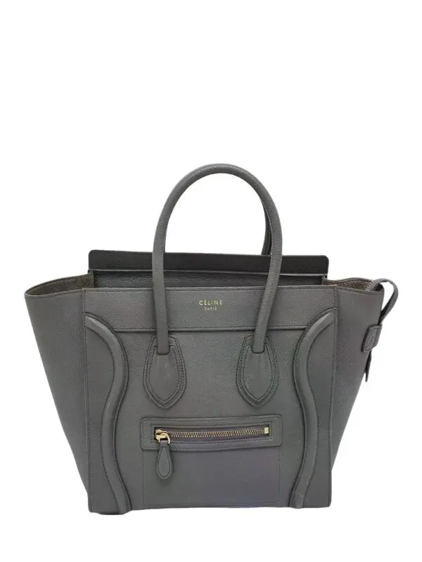 Celine Luggage Micro Tote Bag - Grey