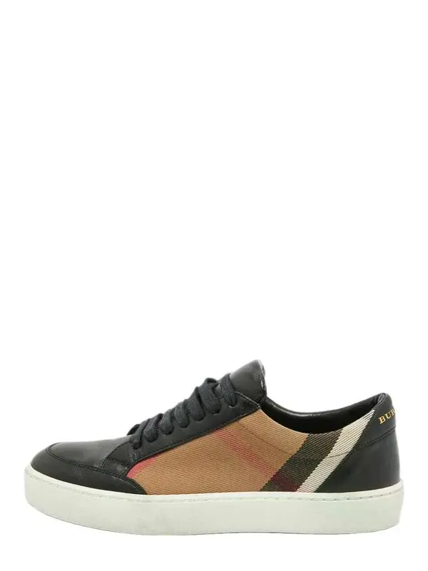 Burberry House Check Panel Sneakers - Black