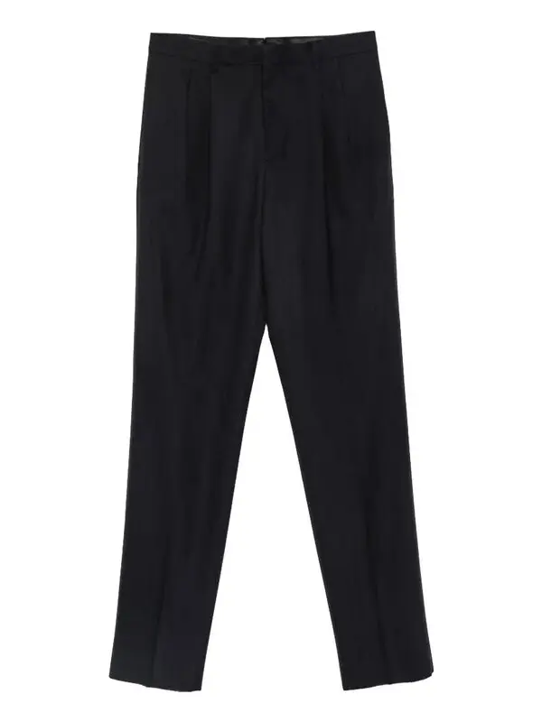 LARDINI Tailored Pleated Trousers - Black