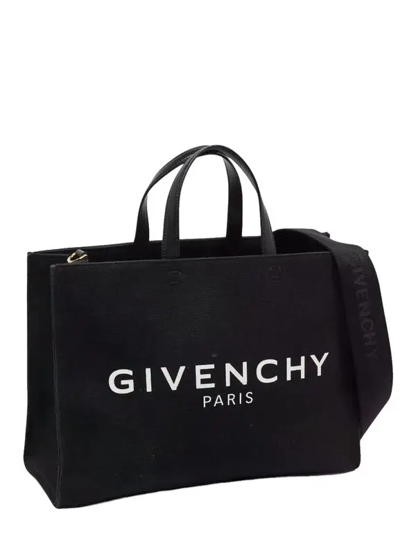 Givenchy G Tote Bag With Logo Print - Black
