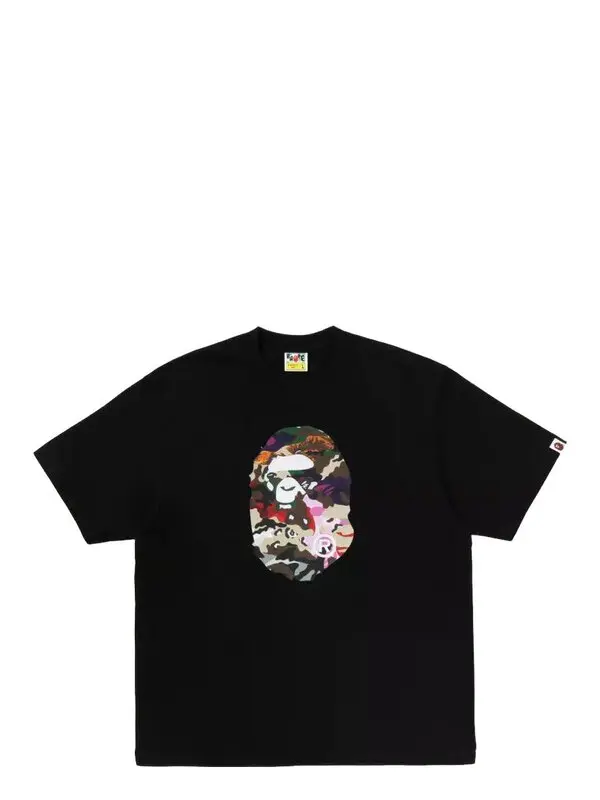 A BATHING APE Hybrid Camo Ape Head Relaxed-fit T-shirt - Black