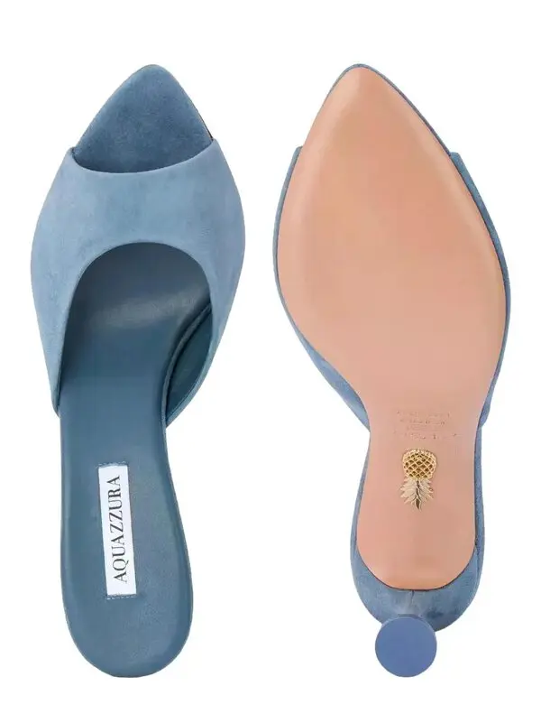 AQUAZZURA Bisous Mules 65 - Blue