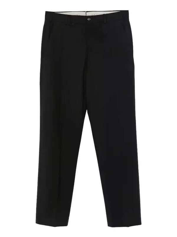 PT TORINO Belt Loops Tailored Trousers - Black