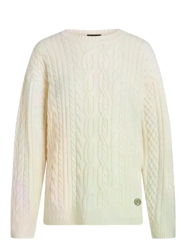 Karl Lagerfeld Chunky Cable-knit Sweater - Neutrals