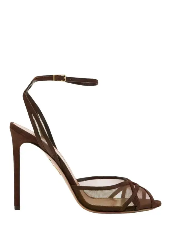 AQUAZZURA Shear Sandals 105 - Brown
