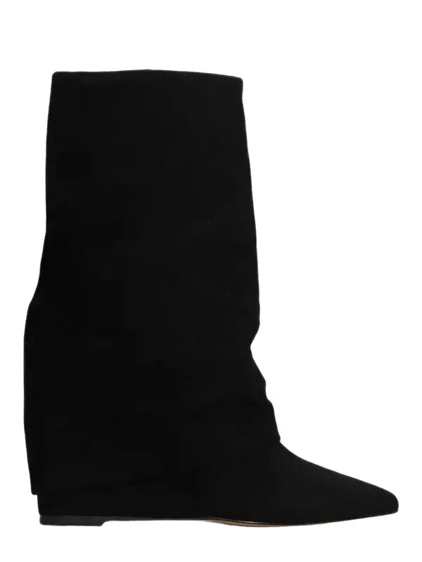 THE SELLER Pointed-toe Wedge Boots - Black