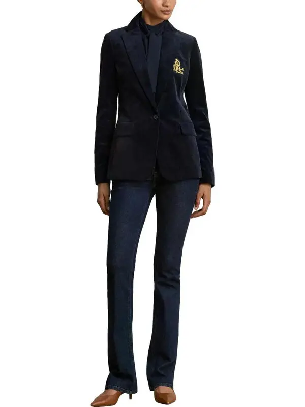 Ralph Lauren Bullion-patch Corduroy Blazer - Blue