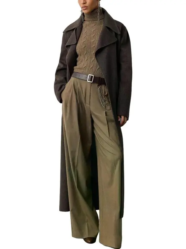 Ralph Lauren Cable Knit Cashmere Sweater - Brown