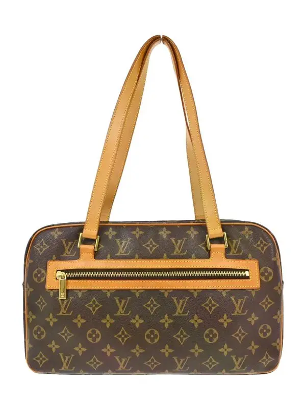 LOUIS VUITTON Monogram Top Handle Handbag - Brown