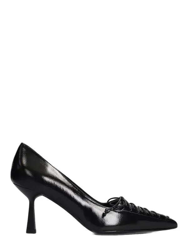 CHANTAL Lace-up Pointed-toe Pumps - Black