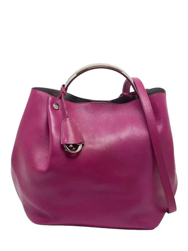Dior 2014 Diorific Leather Tote Bag - Purple