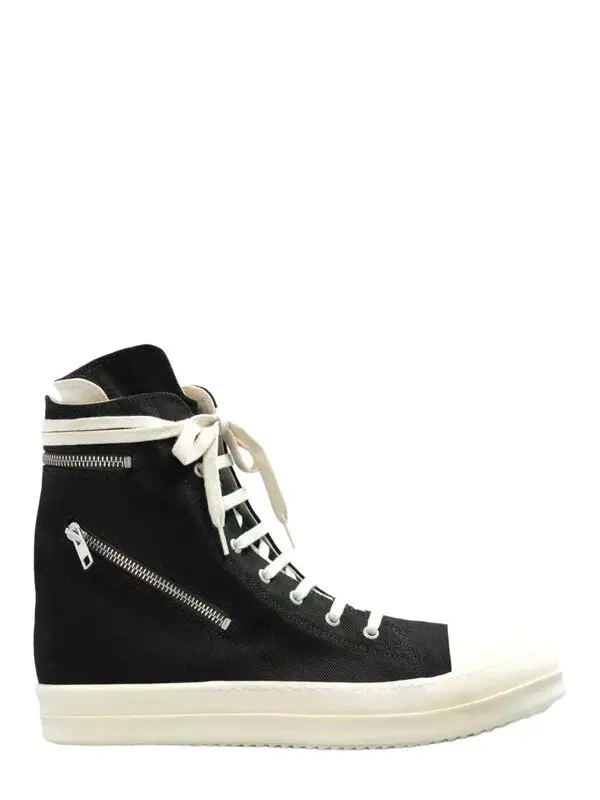 Rick Owens Zip-embellishment High-top Sneakers - Black