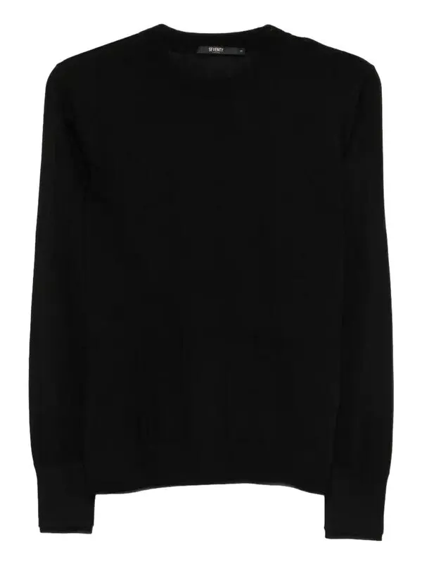 Seventy Fine-knit Wool Sweater - Black