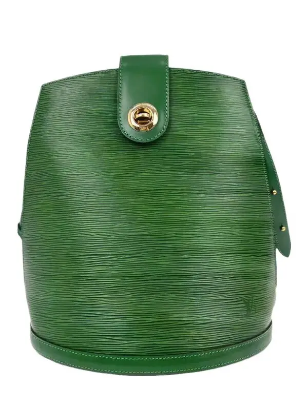 LOUIS VUITTON Textured Leather Shoulder Bag - Green