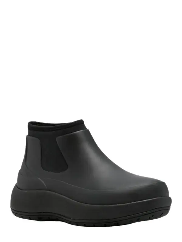 Rains Slip-on Ankle Boots With Chunky Sole - Black