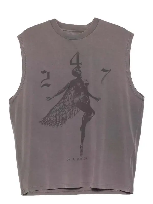 REPRESENT Graphic-print Tank Top - Grey