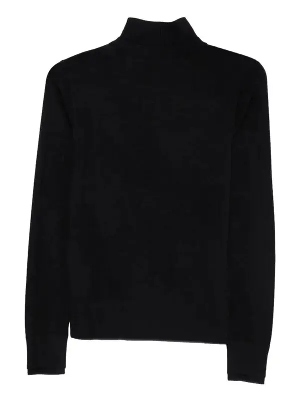 Seventy High-neck Fine-knit Sweater - Blue