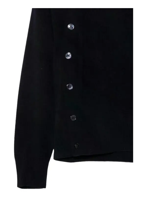 Seventy Button-fastening High-neck Cardigan - Blue