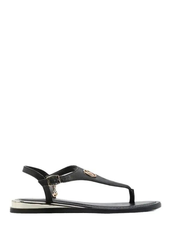 MEXX Logo Plaque Buckle-fastening Sandals - Black