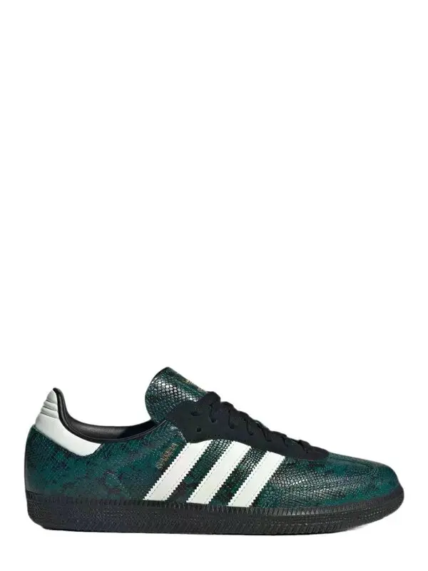 Adidas Samba Og Snakeskin Effect Lace-up Sneakers - Green