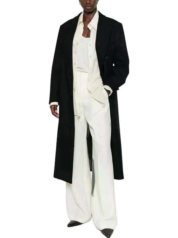 Barena Venezia Double-breasted Peak-lapels Coat - Black