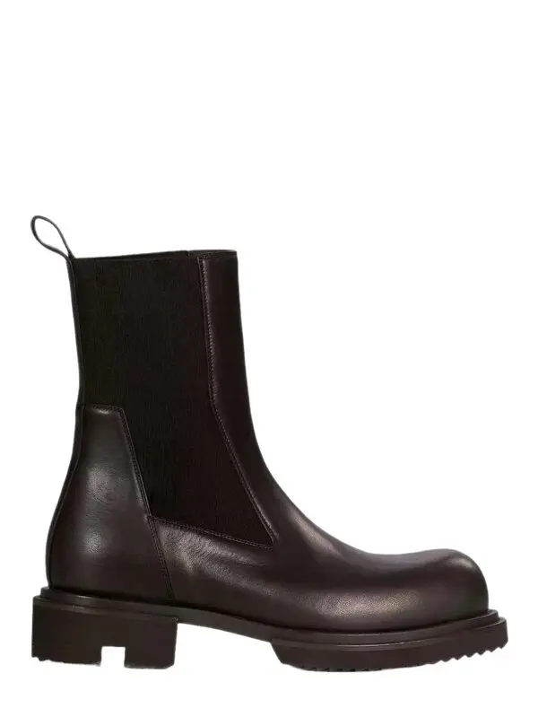 Rick Owens Elasticated Side Panel Boots - Brown