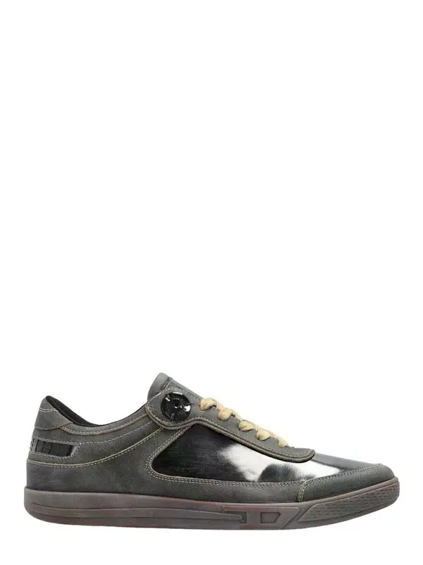 DIESEL® S-d-coffee Panelled Leather Sneakers - Black
