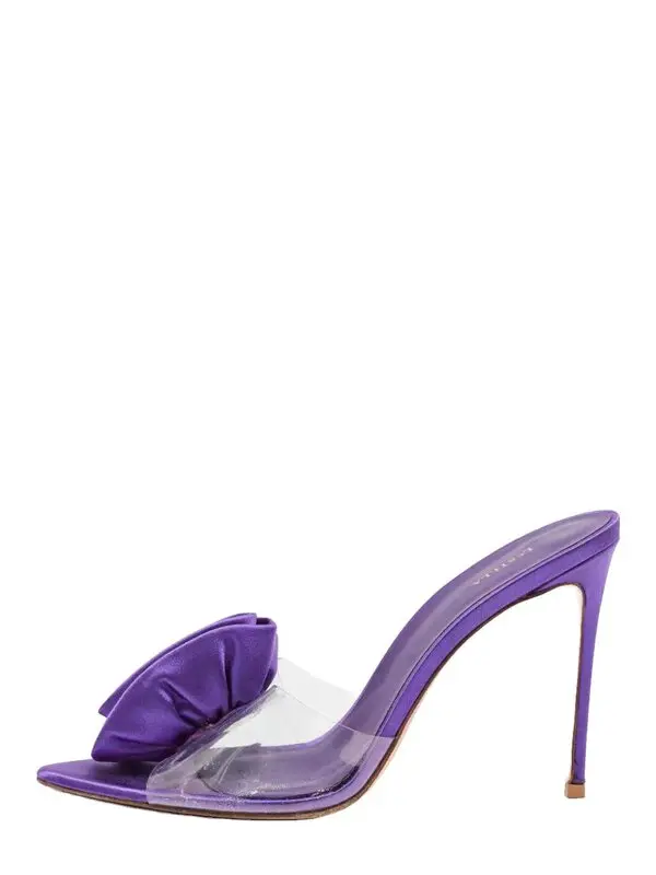 LE SILLA Kamala Ruffled Stiletto Sandals - Purple