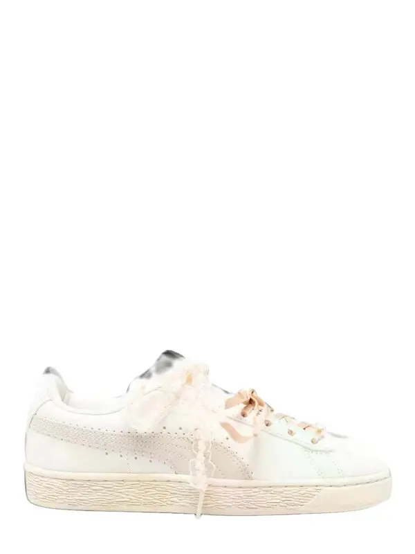 PUMA Lace-up Leather Sneakers - Neutrals