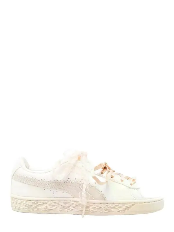 PUMA Lace-up Leather Sneakers - Neutrals