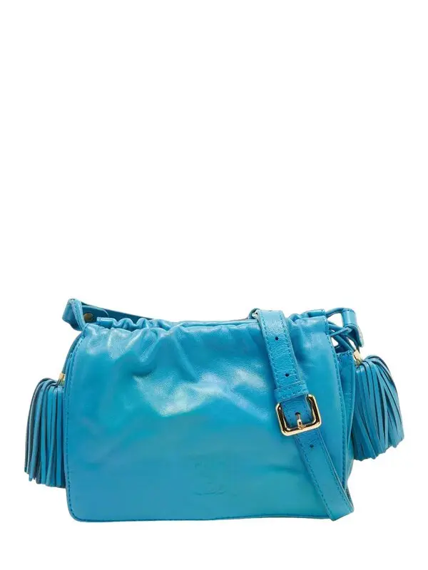 Loewe Flamenco Tassel Detail Cross Body Bag - Blue