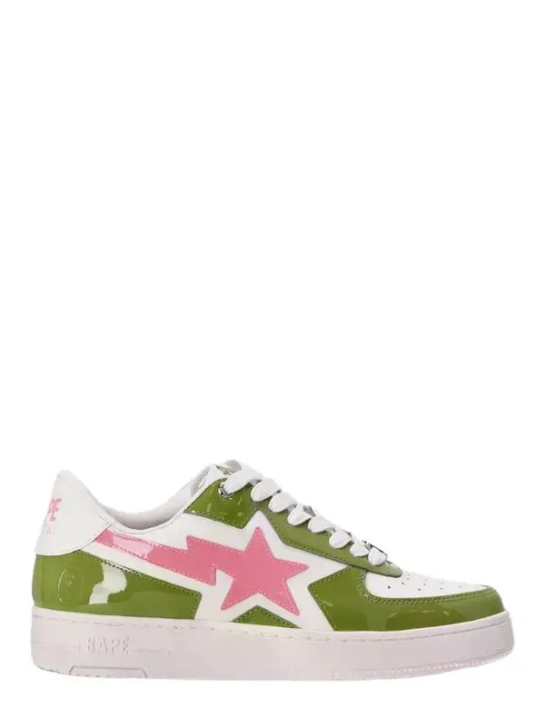 A BATHING APE Sta™ Icon #2 Calf Leather Sneakers - Green