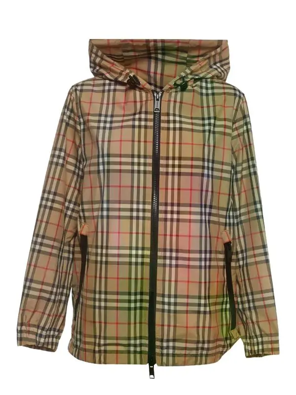 Burberry Vintage Check Hooded Jacket - Neutrals