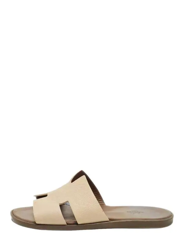 Hermès Izmir H-cut Slide Sandals - Neutrals