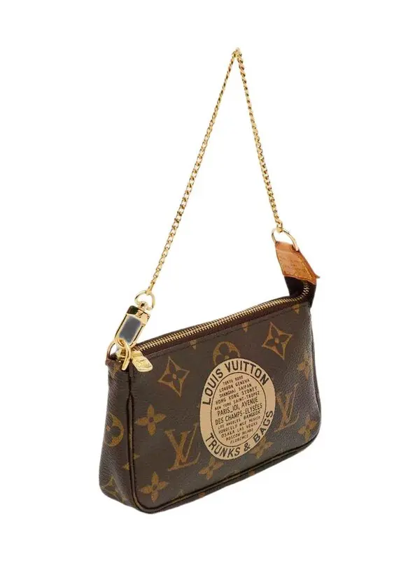 LOUIS VUITTON Monogram Canvas Pochette Clutch Bag - Brown