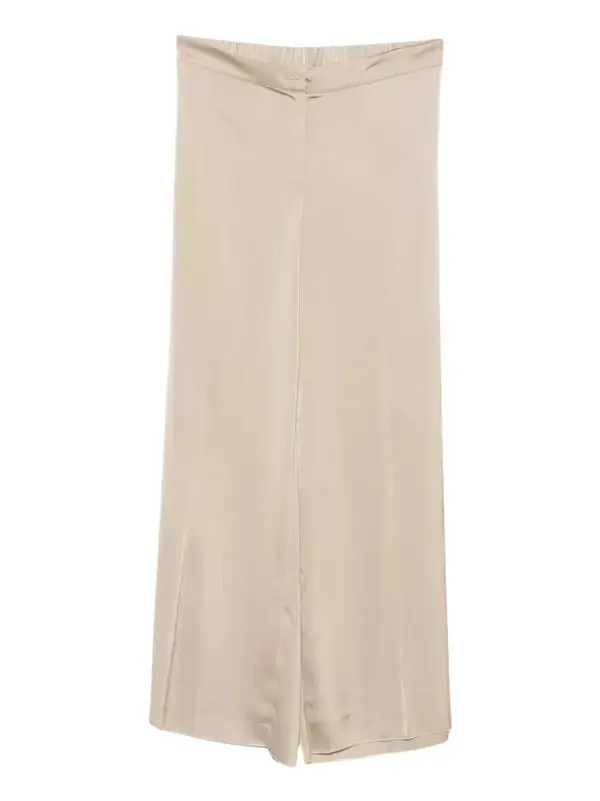 Marina Rinaldi Satin-finish Palazzo Pants - Neutrals