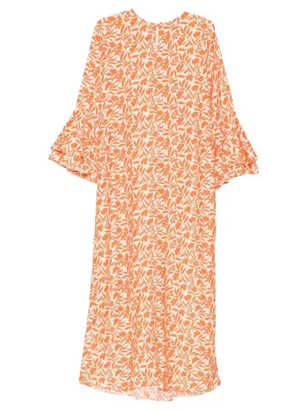 BAMBAH Ruffled Dress - Orange