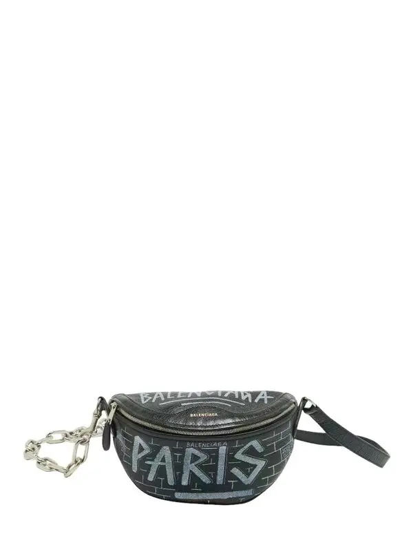 Balenciaga Graffiti Belt Bag - Black