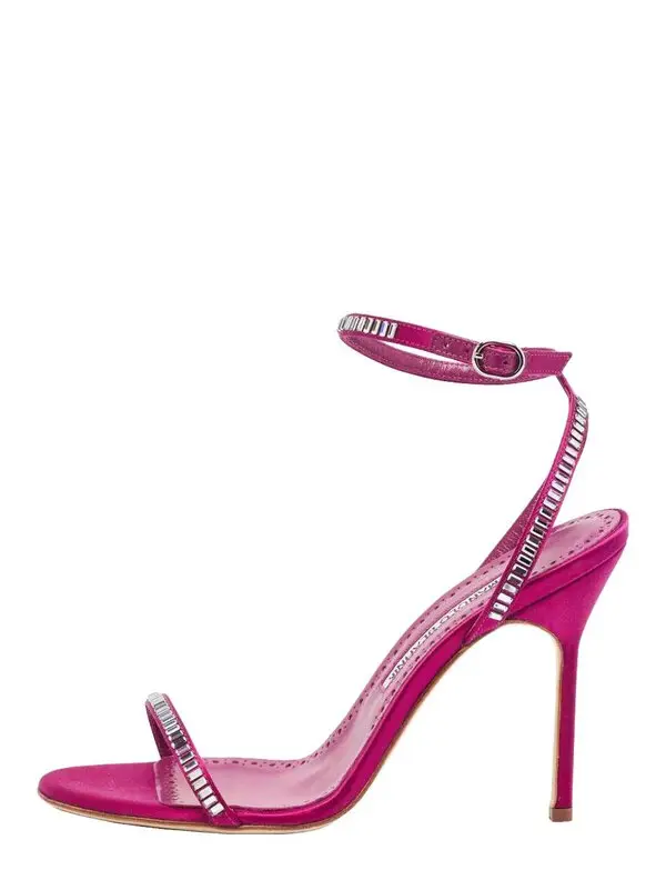 Manolo Blahnik Crinastra Ankle-strap Sandals - Purple