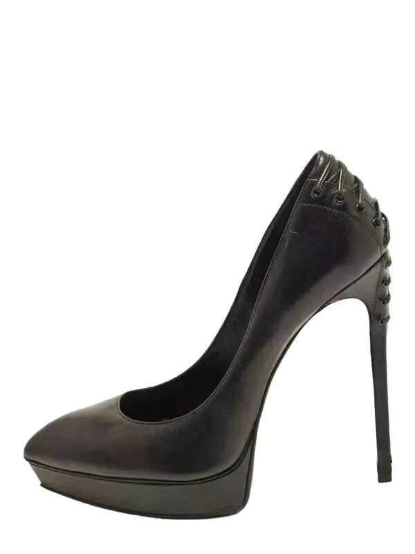 Saint Laurent Janis Lace-up Pumps - Black
