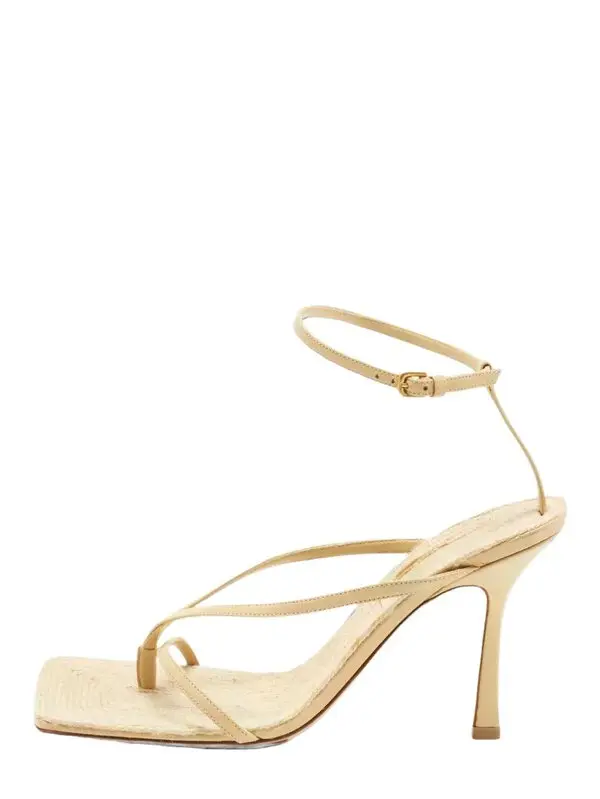 Bottega Veneta Stretch Heeled Sandals - Neutrals