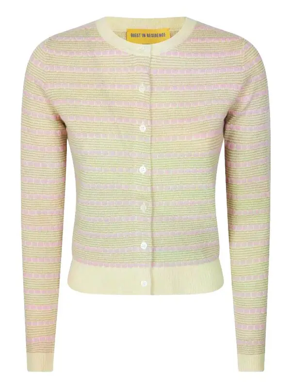 Guest In Residence Pebble Stripe Jane Cardigan - Neutrals