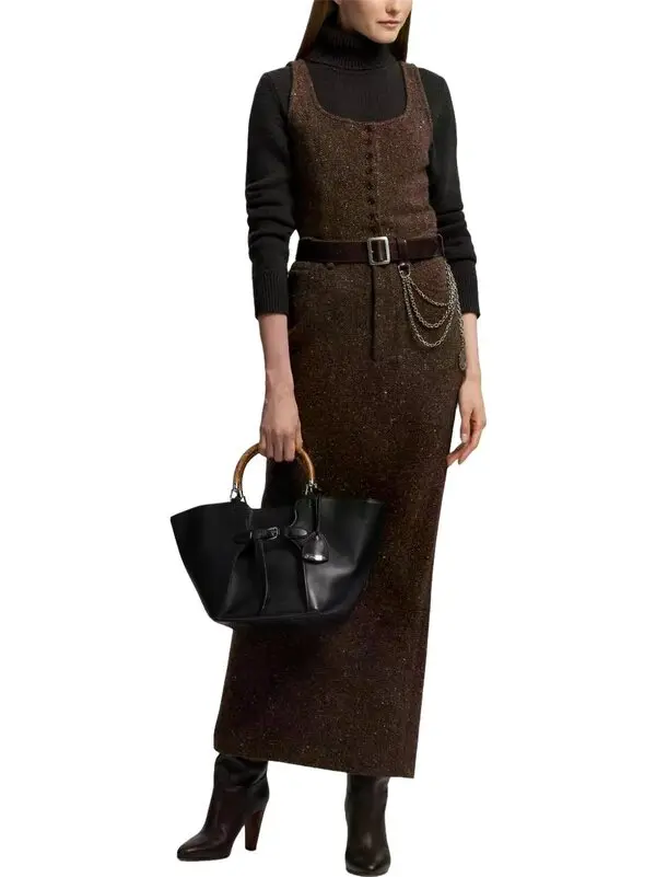 Ralph Lauren Donegal Tweed Top - Brown