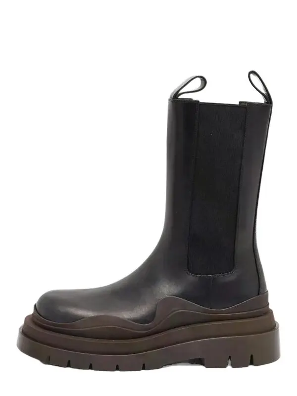 Bottega Veneta Tire Lug-sole Chelsea Boots - Black