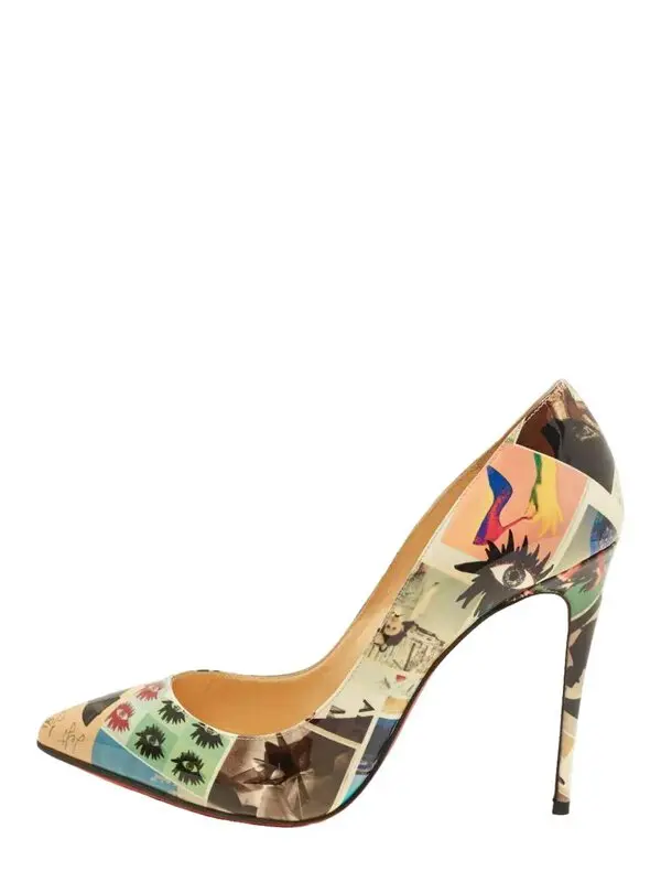 CHRISTIAN LOUBOUTIN Graphic Print Stiletto Pumps - Neutrals