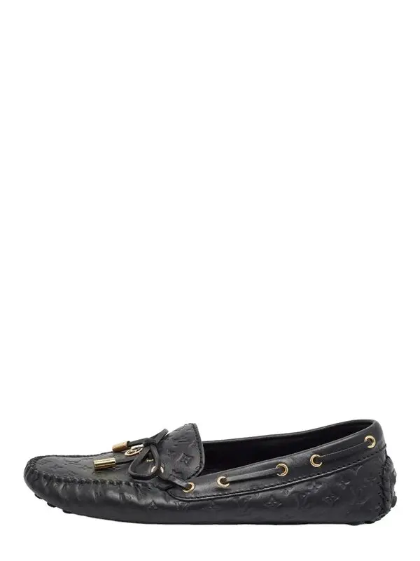 LOUIS VUITTON Gloria Monogram Loafers - Black