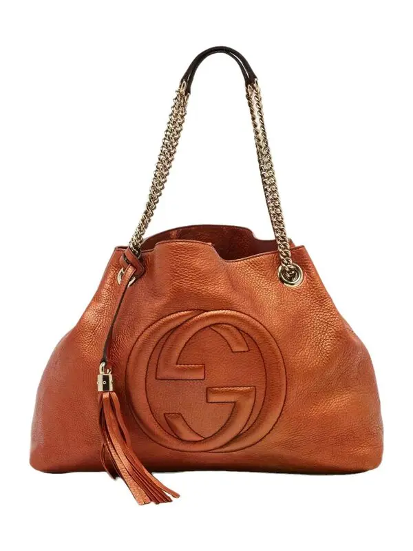 Gucci Soho Interlocking Gg Tote Bag - Orange