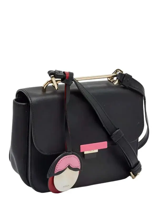Furla Elisir Flap Crossbody Bag - Black