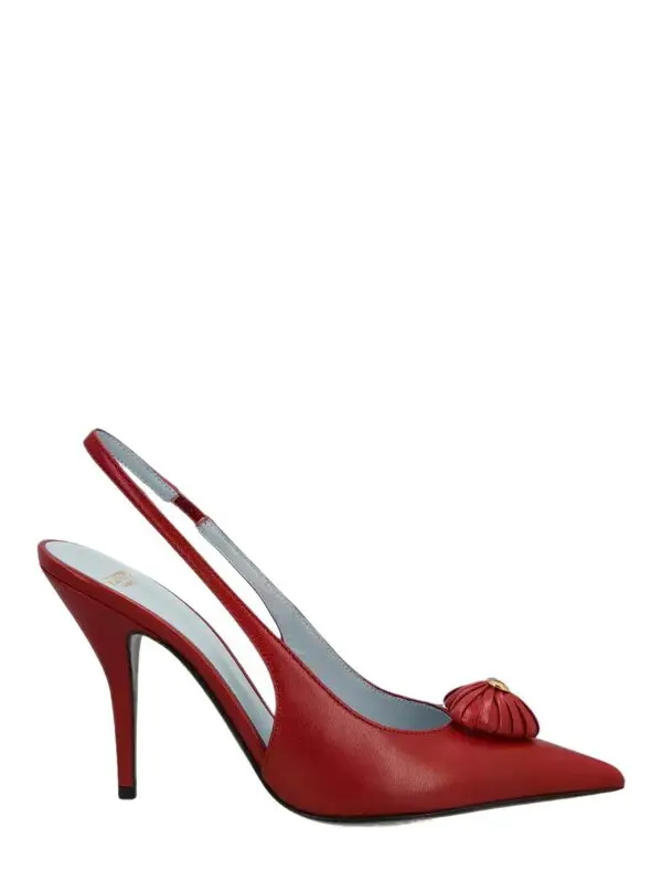 Valentino Garavani Vlogo Signature Slingback Pumps - Red